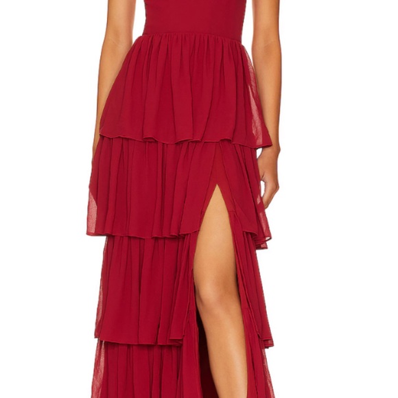 REVOLVE | Dresses | Revolve Red High Low Tiered Dress | Poshmark